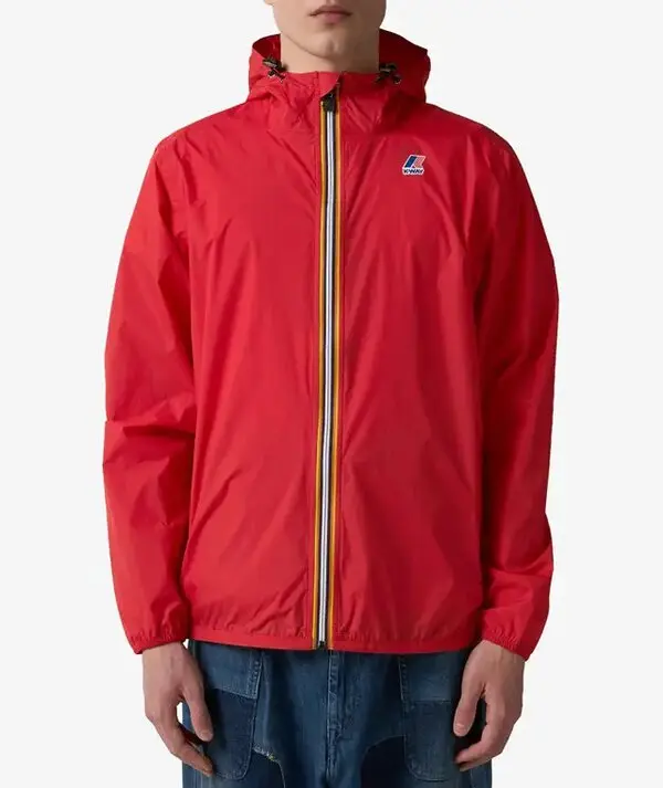 K-WAY Zip-up Hooded Jacket - Red