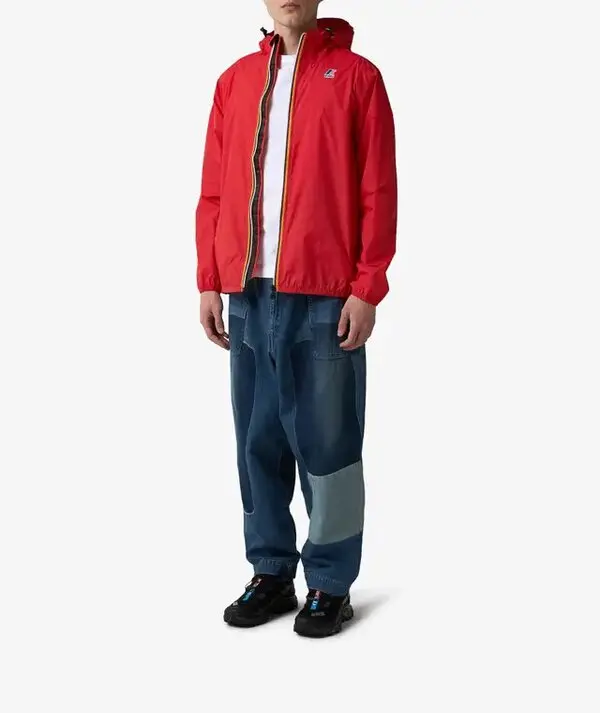 K-WAY Zip-up Hooded Jacket - Red