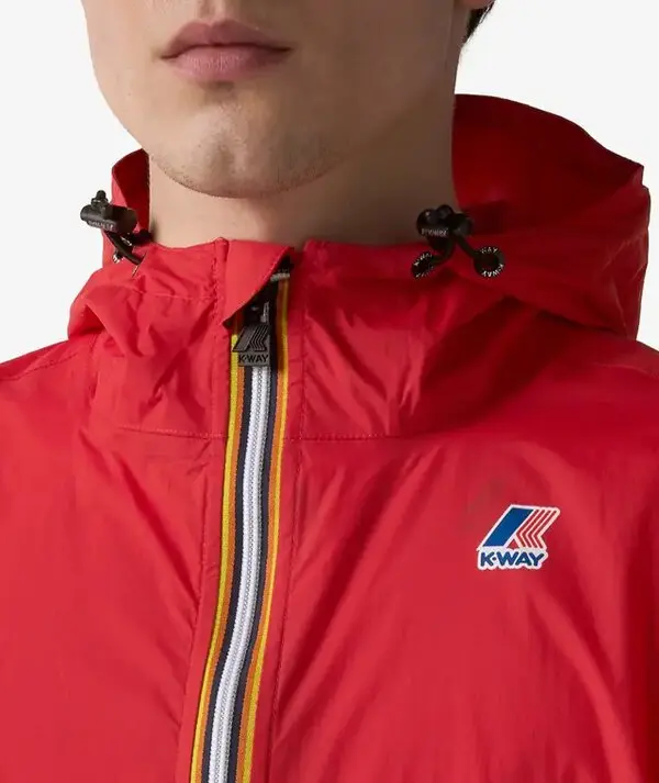 K-WAY Zip-up Hooded Jacket - Red