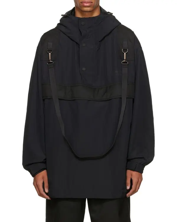 Burberry Oversized Hooded Jacket With Logo Detail