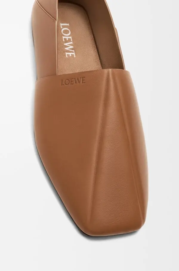 Loewe Square-toe Embossed Slip-on Flats