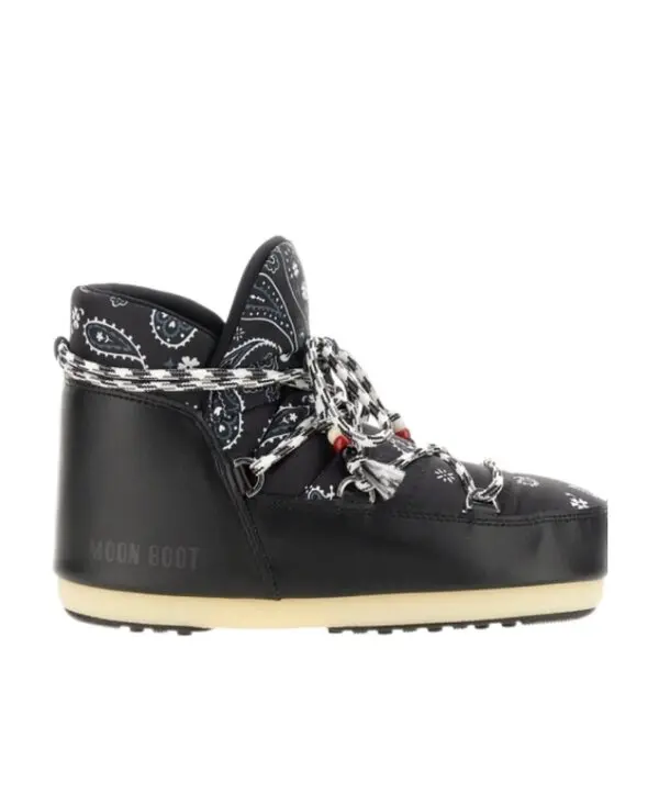Alanui X Moon Boot Bandana Printed Round Toe Boots
