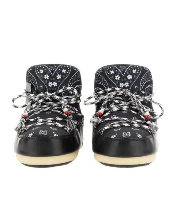 Alanui X Moon Boot Bandana Printed Round Toe Boots
