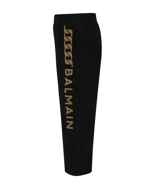 Balmain Stud-embellished Logo Detail Trousers