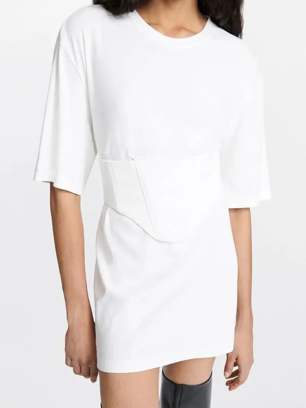 DION LEE Corset-detail Tunic Top