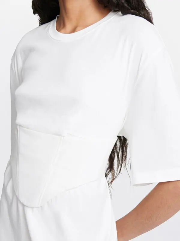 DION LEE Corset-detail Tunic Top