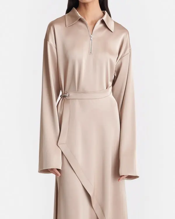 Nanushka Draped Midi Dress