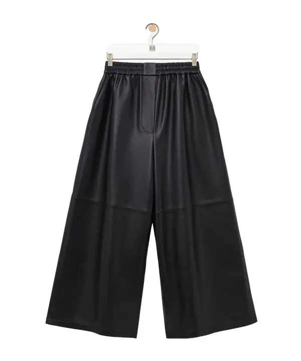 Loewe Cropped Trousers In Nappa Lambskin