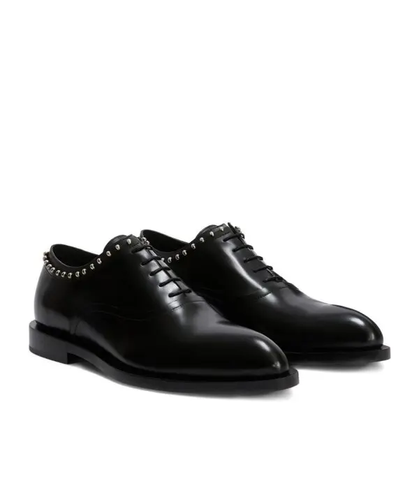 JIL SANDER Stud-embellished Oxford Shoes