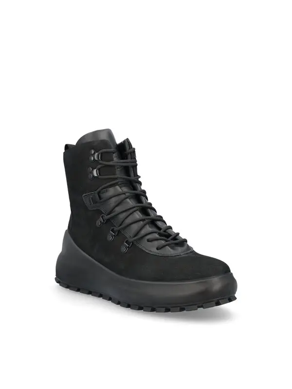 Stone Island Round-toe Lace-up Ankle Boots