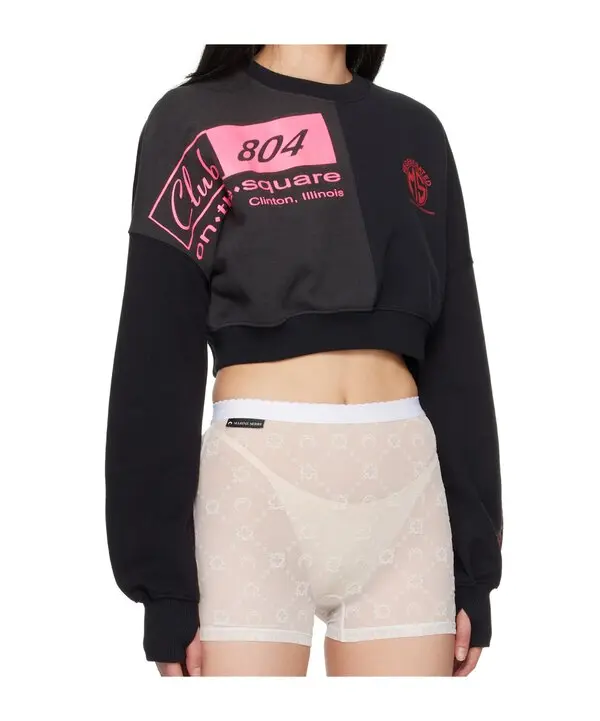 MARINE SERRE Graphic Print Sweatshirt