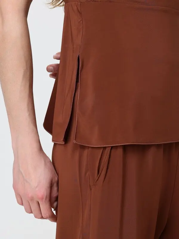 Max Mara Sleeveless V-neck Top With Slit Hem