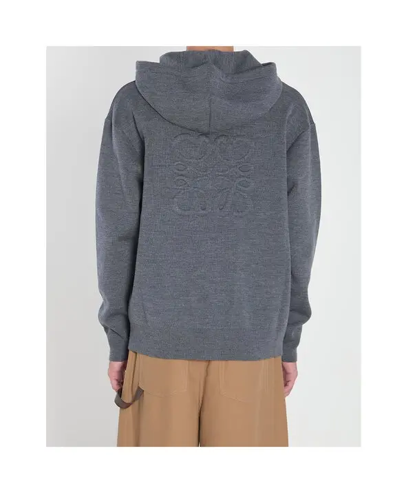 Loewe Anagram Zip-up Hoodie