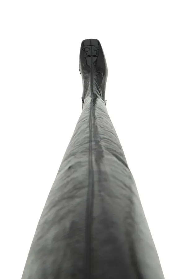 COURREGES Block Heel Thigh-high Boots