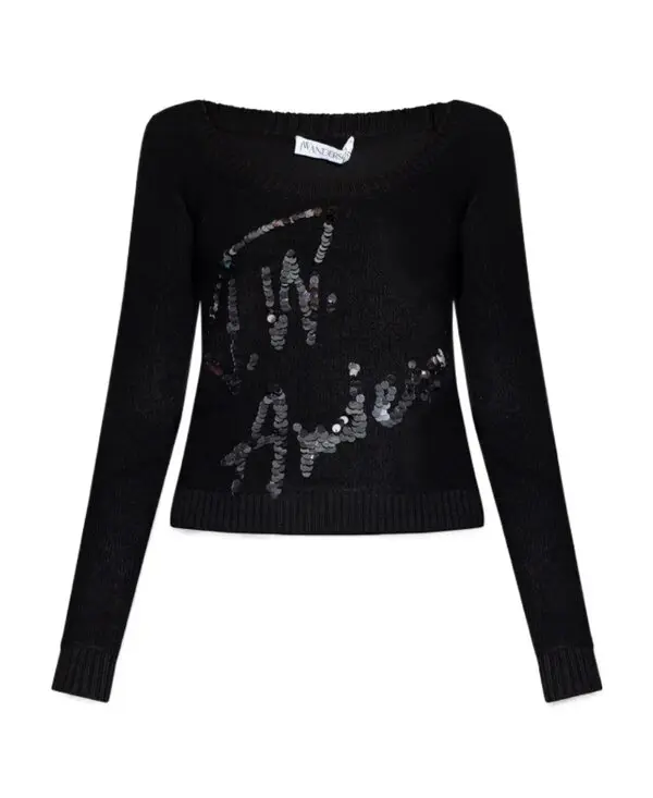 J.W.ANDERSON Jw Anderson Sequin Embellished Knitted Jumper