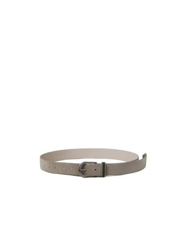 Brunello Cucinelli Leather Belt - Dark Gray