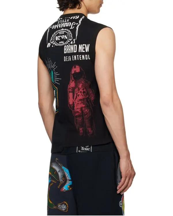MARINE SERRE Regenerated Graphic T-shirts Tank Top