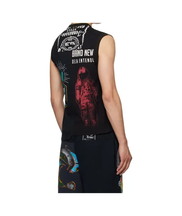 MARINE SERRE Regenerated Graphic T-shirts Tank Top