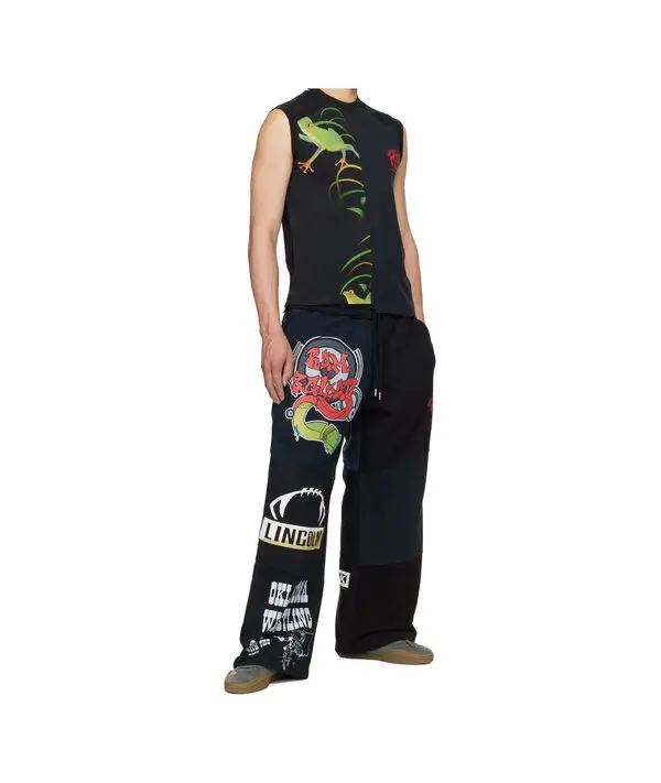 MARINE SERRE Regenerated Graphic T-shirts Tank Top