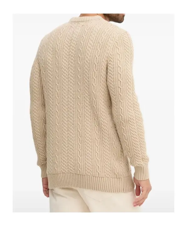 Barbour Cable-knit Crew Neck Long Sleeve Sweater