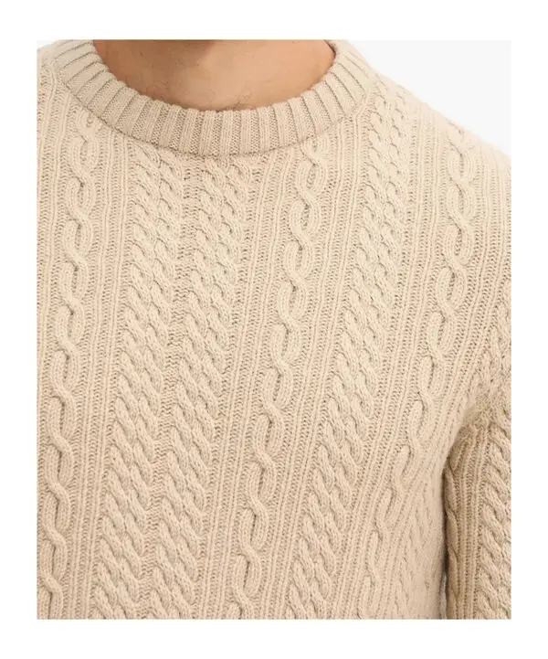 Barbour Cable-knit Crew Neck Long Sleeve Sweater