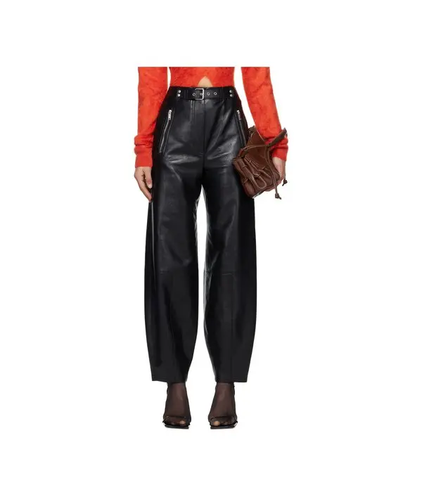 Nanushka Belted Buckle-detail Trousers