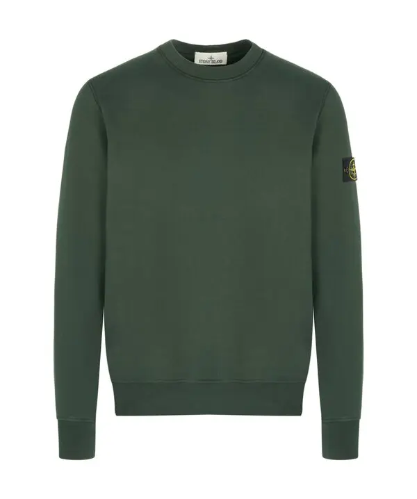 Stone Island Logo Patch Crewneck Sweatshirt