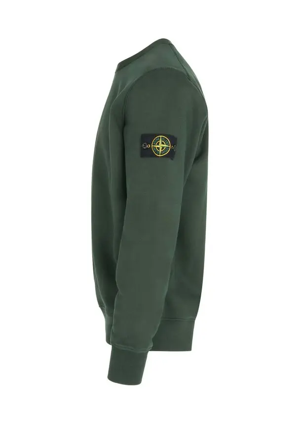 Stone Island Logo Patch Crewneck Sweatshirt