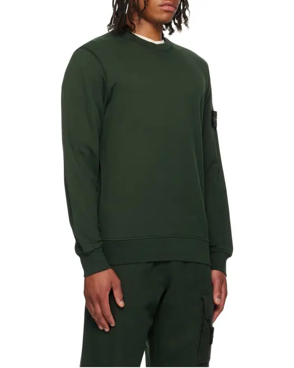 Stone Island Logo Patch Crewneck Sweatshirt