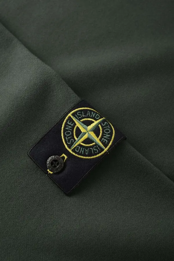 Stone Island Logo Patch Crewneck Sweatshirt