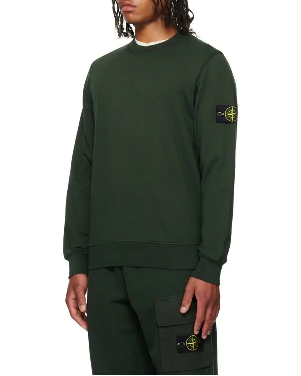 Stone Island Logo Patch Crewneck Sweatshirt