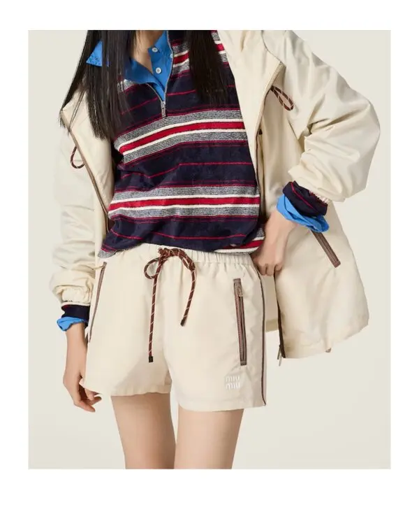 Miu Miu Technical Fabric Shorts