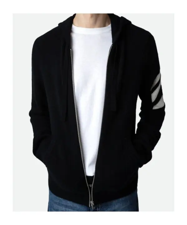 Zadig&Voltaire Clash Zip Up Hooded Cardigan