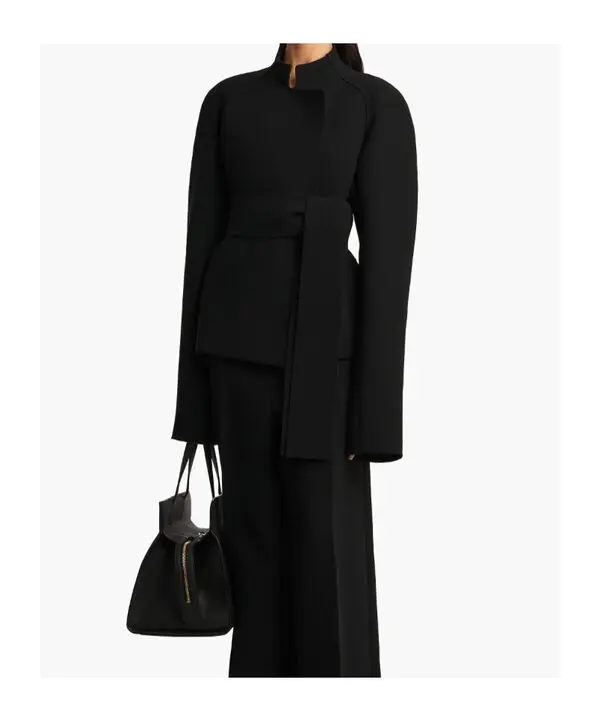Khaite Edith Long-sleeved Belted Jacket