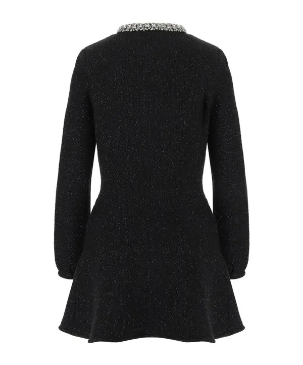 SELF-PORTRAIT Sequin Knit Mini Dress