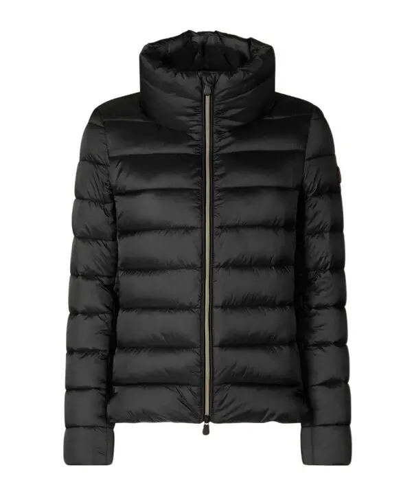 SAVE THE DUCK Zip-up Puffer Jacket With Funnel Neck