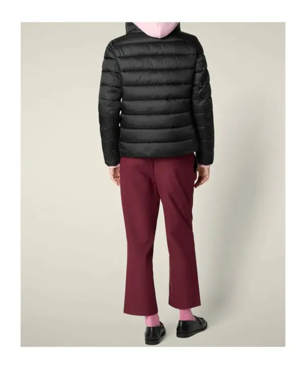 SAVE THE DUCK Zip-up Puffer Jacket With Funnel Neck