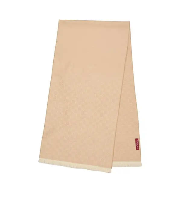 Gucci Simple Scarf - Nude