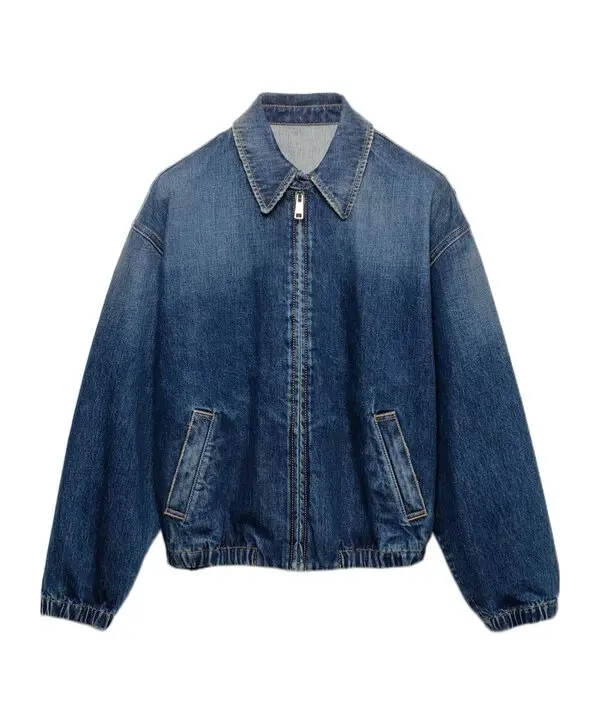 Prada Zip-up Denim Jacket
