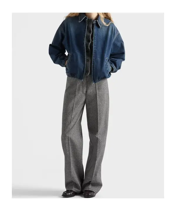 Prada Zip-up Denim Jacket