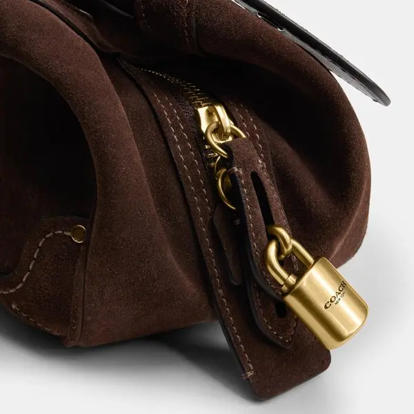 COACH Solid Color Shoulder Bag