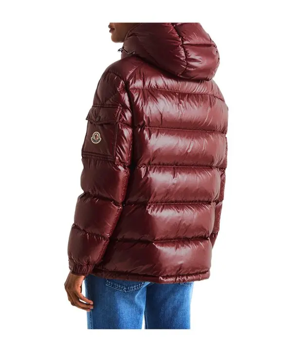 Moncler Horizontal-quilted Down Jacket - Brown