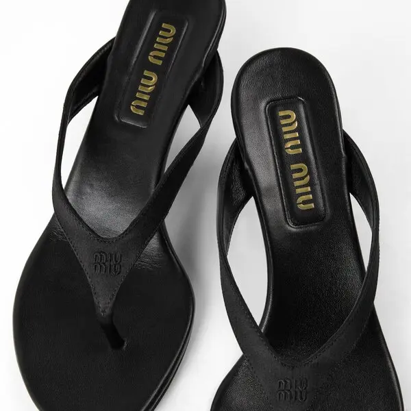 Miu Miu Heeled Mule Sandal