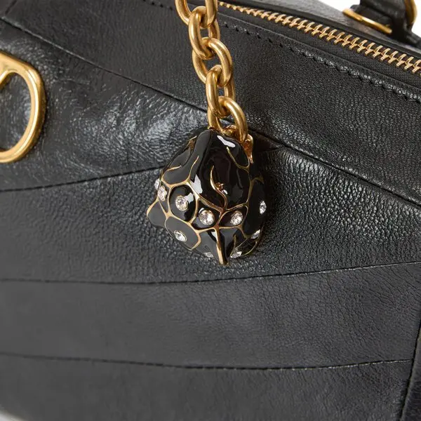 Valentino Garavani V-logo Chain Tote - Black