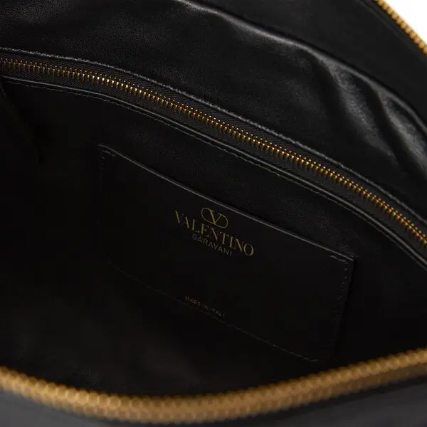 Valentino Garavani V-logo Chain Tote - Black