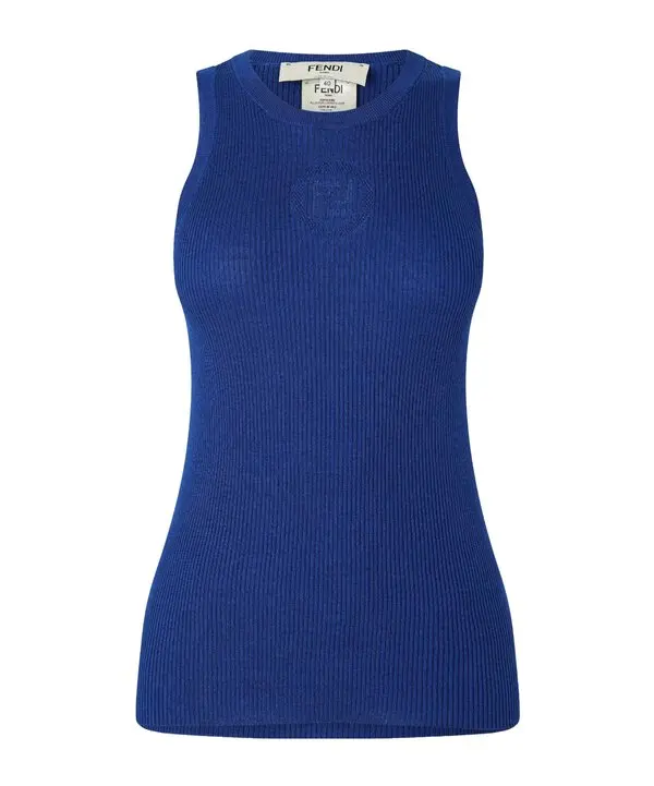Fendi Ribbed Tank Top