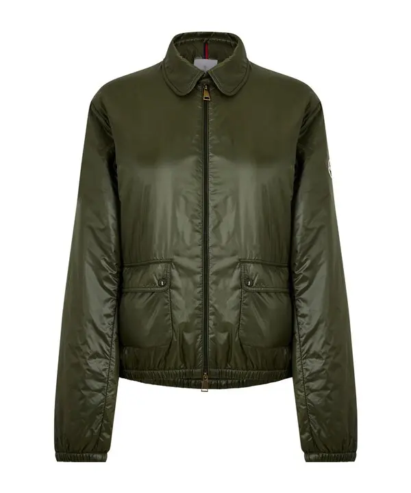 Moncler Glossy Lightweight Bomber Jacket
