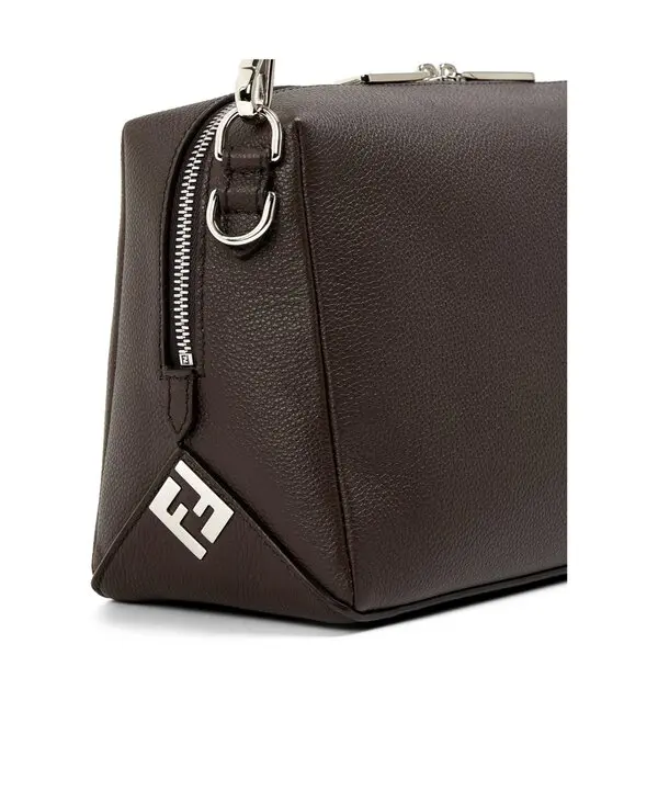 Fendi Leather Top-handle Crossbody Bag - Black