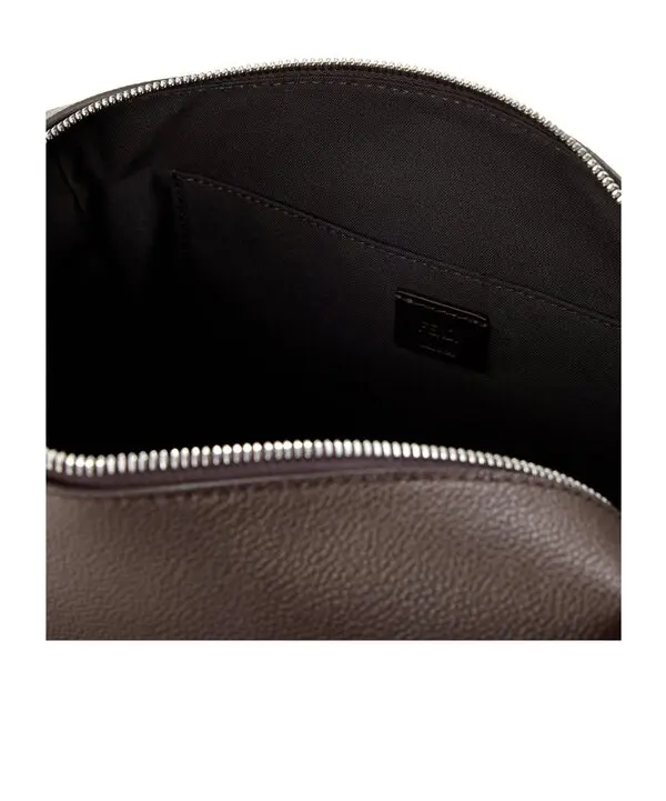 Fendi Leather Top-handle Crossbody Bag - Black