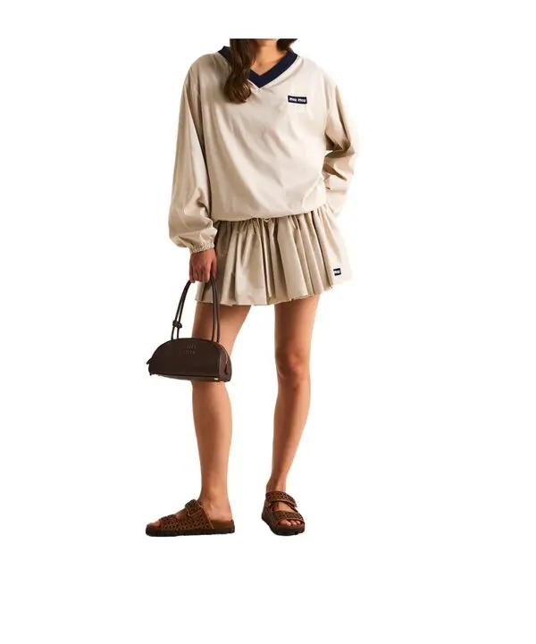 Miu Miu Pleated Mini Skirt - No